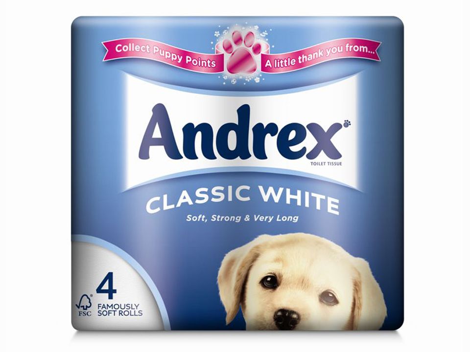 Andrex Classic Clean Toilet Roll, 4 Count - White for sale online | eBay